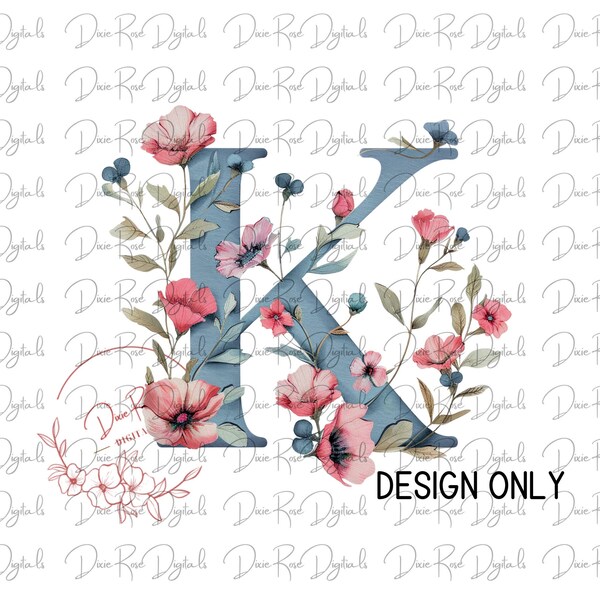 Monogram K - Etsy