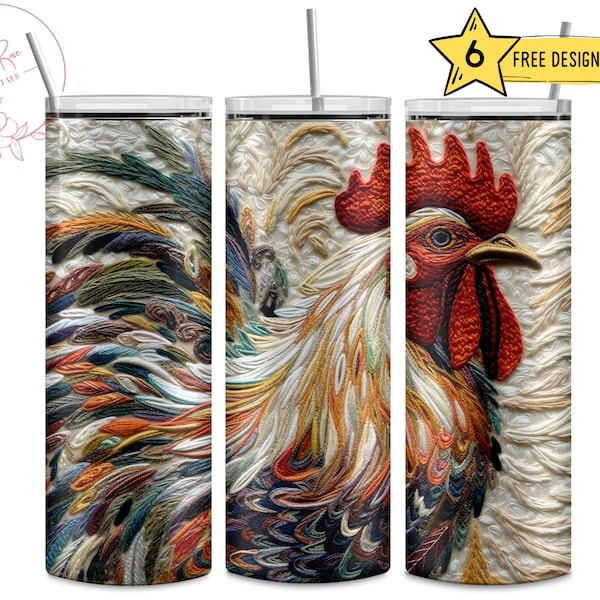 Embroidered Rooster - Etsy