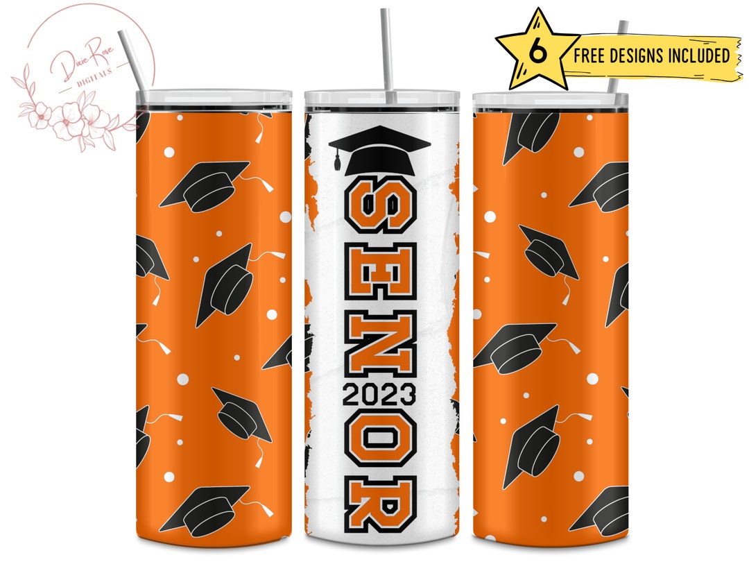Senior Class 2023, Graduation Graduate, Orange, Black School Color, 20 ...