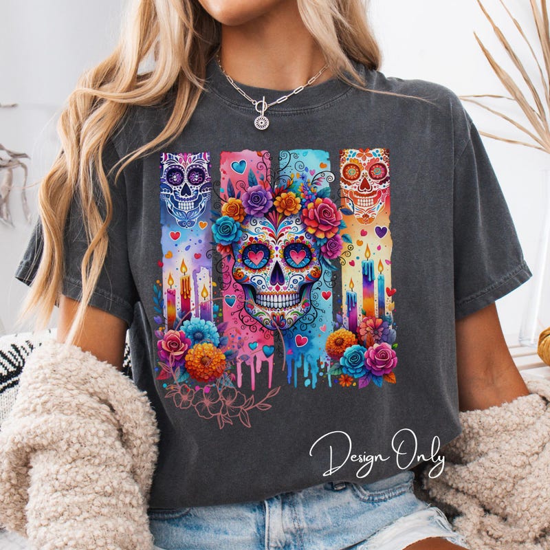 Sugar Skull La Tshirt - Etsy
