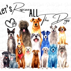 Dog, Puppy Lover, Rescue Dogs, PNG Design, Transparent Png, Sublimation ...