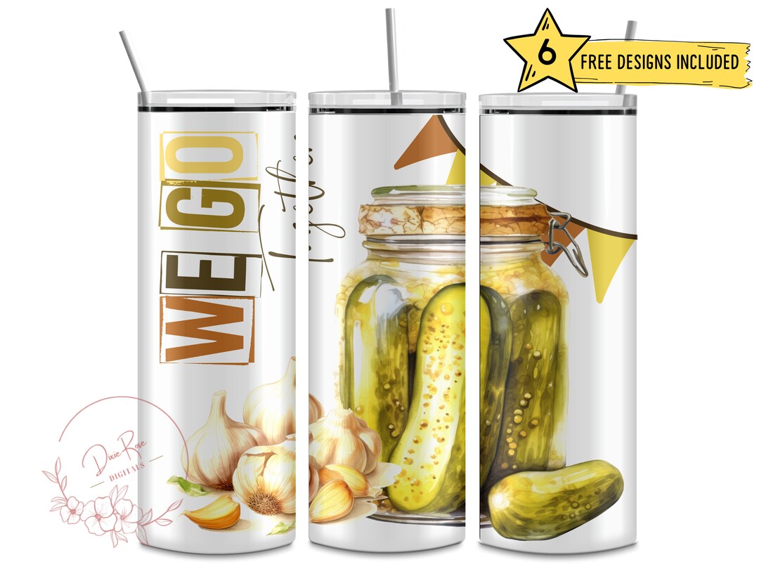 Pickle Festival, Dill Garlic Pickles, 20 Oz Skinny Sublimation Tumbler ...