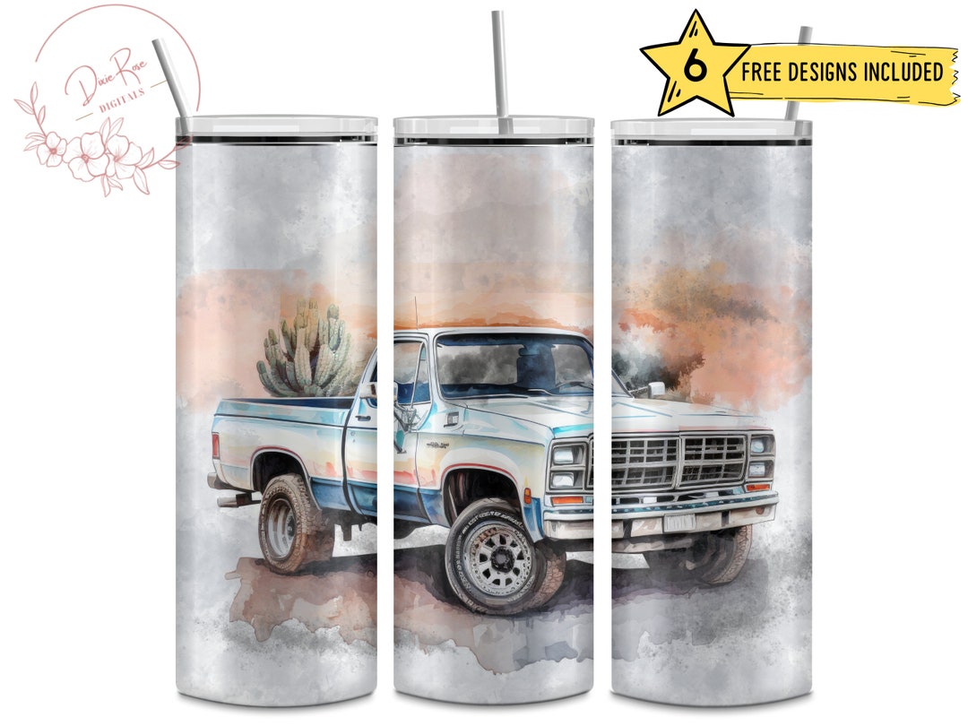 1980s Square Body Truck Tumbler Wrap: Sublimation PNG (digital Download ...