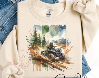 Atv Colorful Png With a Black Background Four Wheeler Sublimation ...