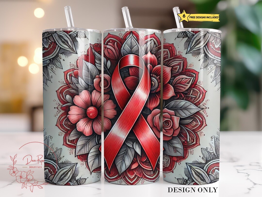 Blood Cancer Tumbler Wrap, Blood Cancers Awareness 20 Oz Skinny ...