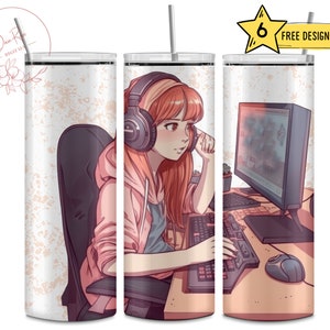 PC Game Gamer Gaming, Girl, Teenage, Female, Streaming, Streamer, 20 Oz ...