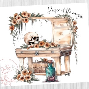 Funny Casket, Skull, Embalming Fluid, Morgue, 20 Oz Skinny Sublimation ...