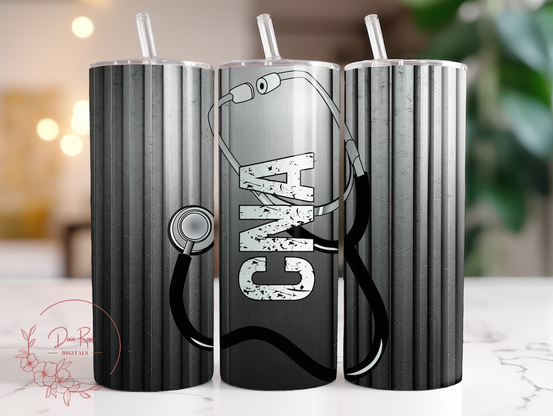 CNA Male Tumbler Wrap, Certified Nursing Assistant 20 Oz Skinny ...