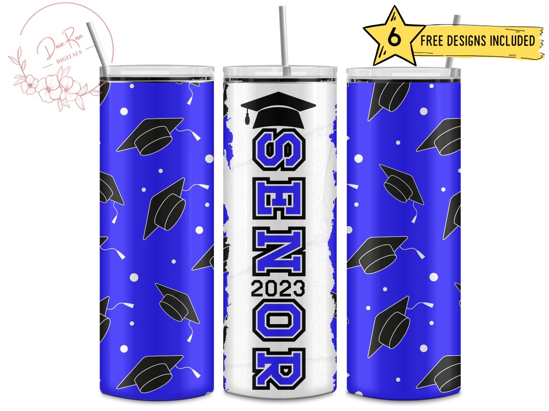 Senior Class 2023, Graduation Graduate, Blue Black School Color, Cap ...