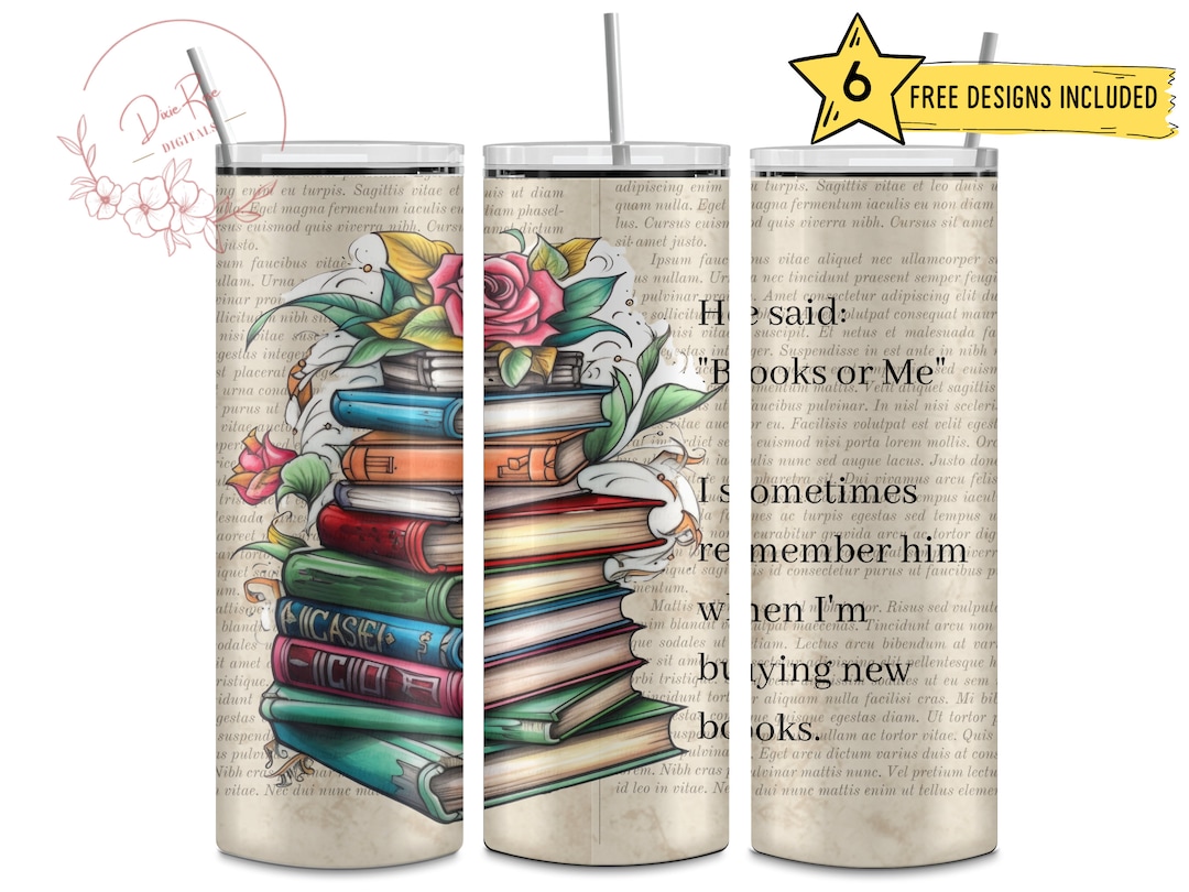 Funny Books or Me, Booklover, Book Lover, Reading, Buying Books, 20 Oz ...