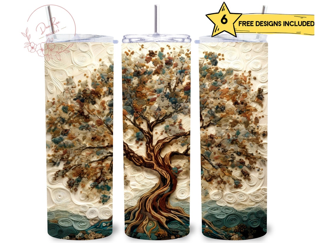 Oak Tree Thread Swirls, Embroidery Embroidered Look, Country Farm, 20 ...