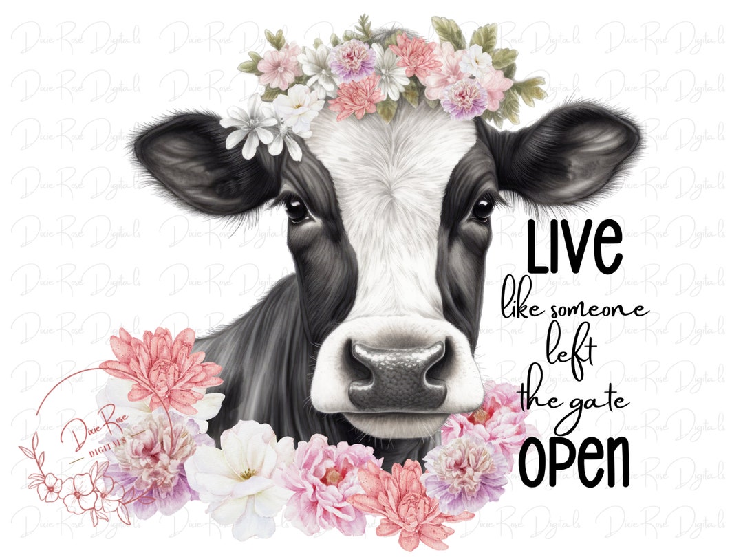 Cow Inspirational PNG Design: Country Affirmation (digital Download) - Etsy