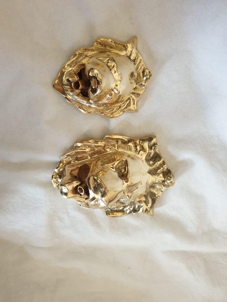 Moroccan Brass Lion Head Wall Mount Faucet, Double Handle Valve - Etsy ...