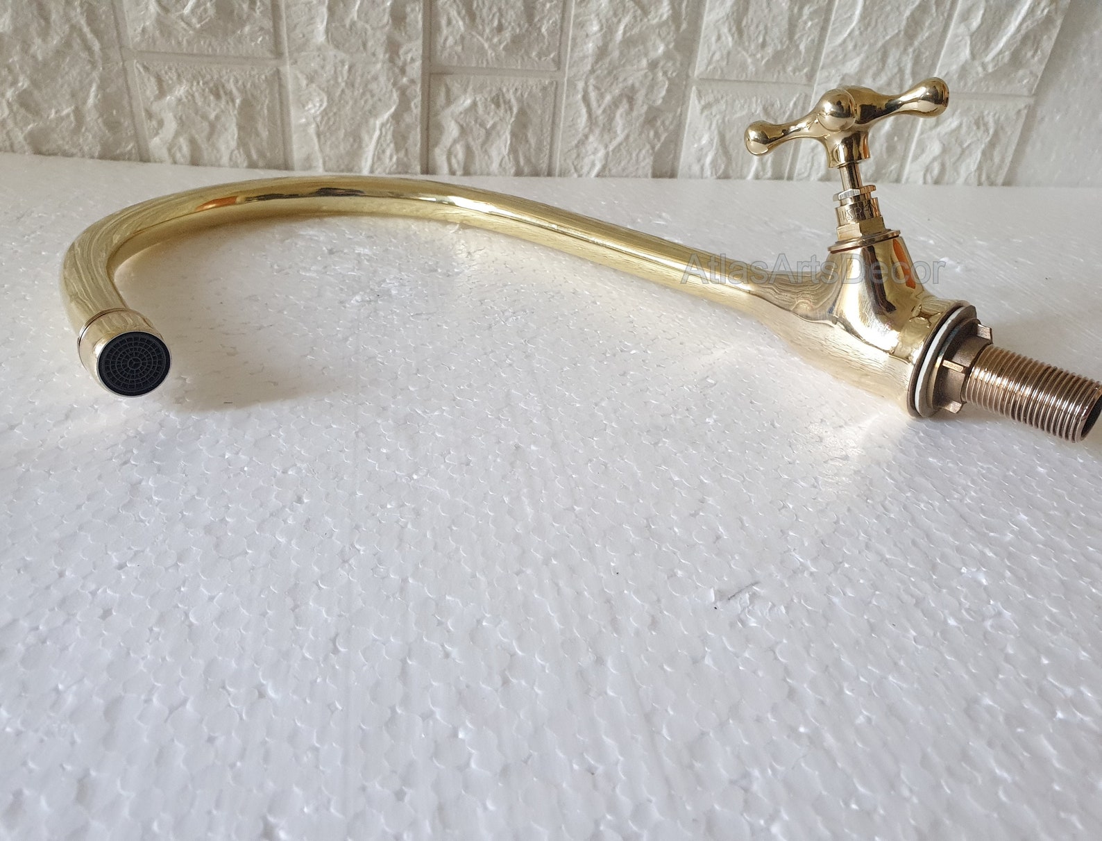 Unlacquered Brass Kitchen Bridge Faucet With Side Sprayer and - Etsy