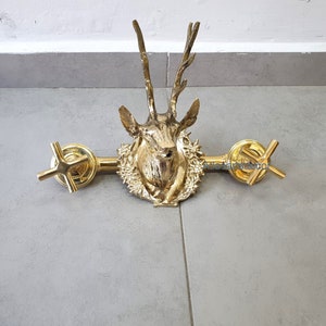 Moroccan Brass the Deer Head Faucet,handmade Tap, Wall Mount Faucet ...