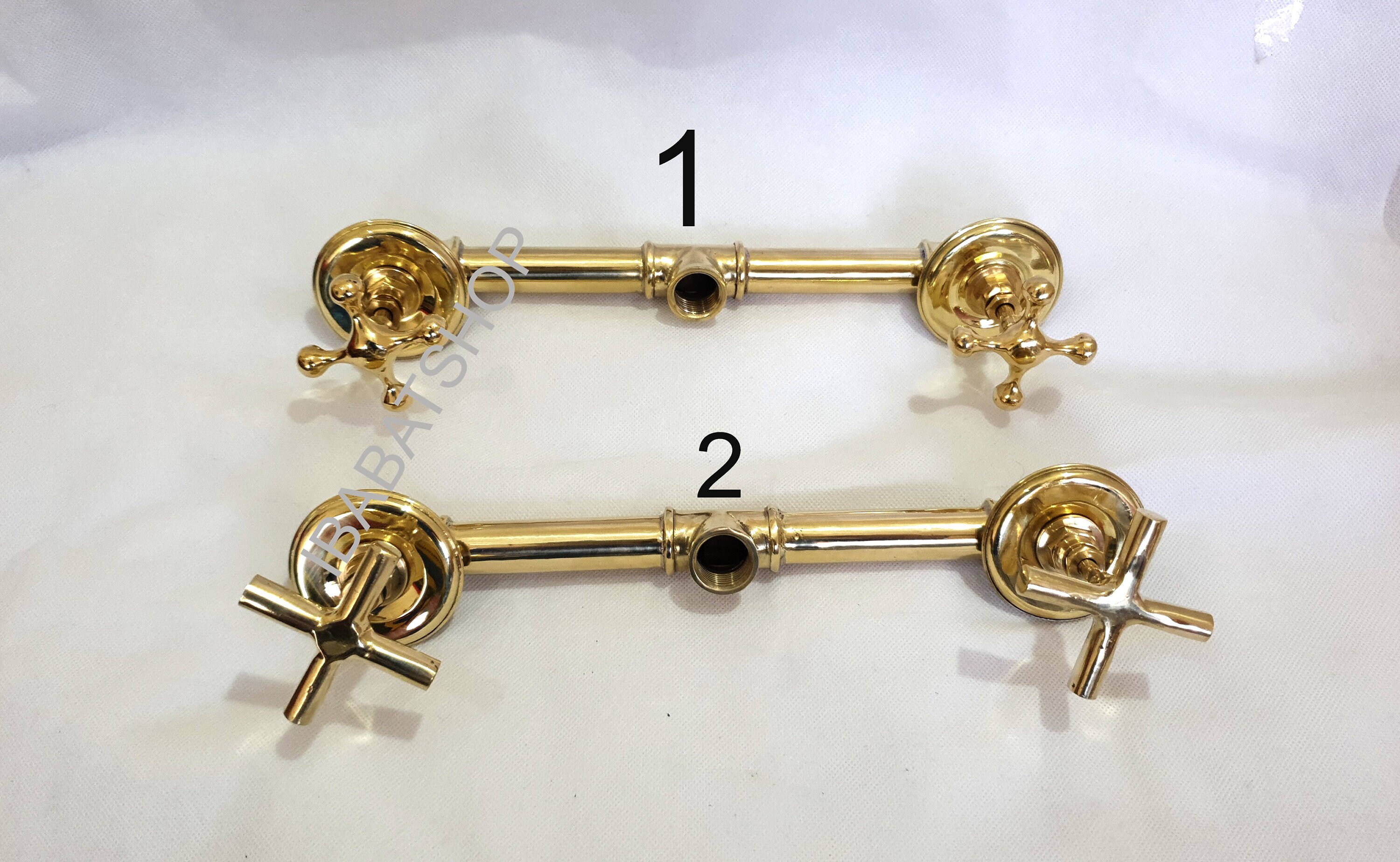 Brass Patina Horse Head Faucet With Two Handles Wall Mount Bathroom ...
