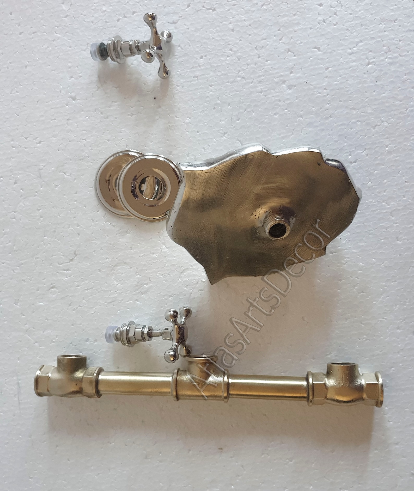 Moroccan Wall Silver Faucet, Lion Head-shaped Faucet, Bathroom Lion ...