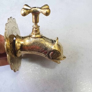 Moroccan Bathroom Vanity Faucet, Brass Head Fish Faucet - Sink Faucet ...