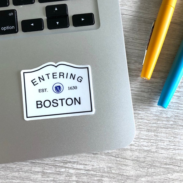 Boston Sticker - Etsy