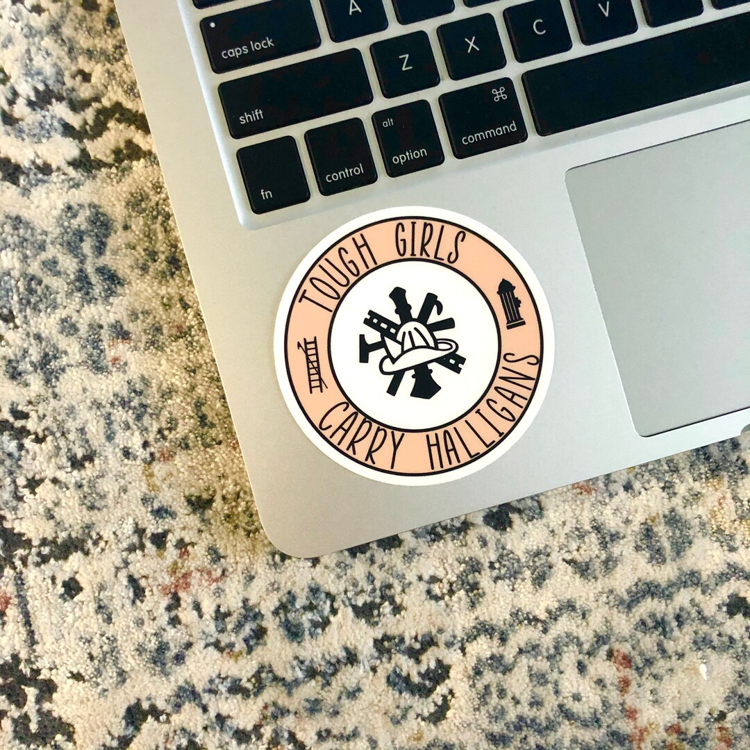 Tough Girls Carry Halligans Sticker, Female Firefighter Sticker, First ...