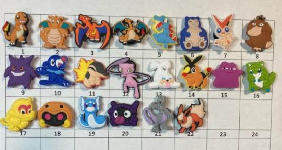 Shoe Charms Video Games Pokemon- Choose 1-22 Listing HH - Etsy