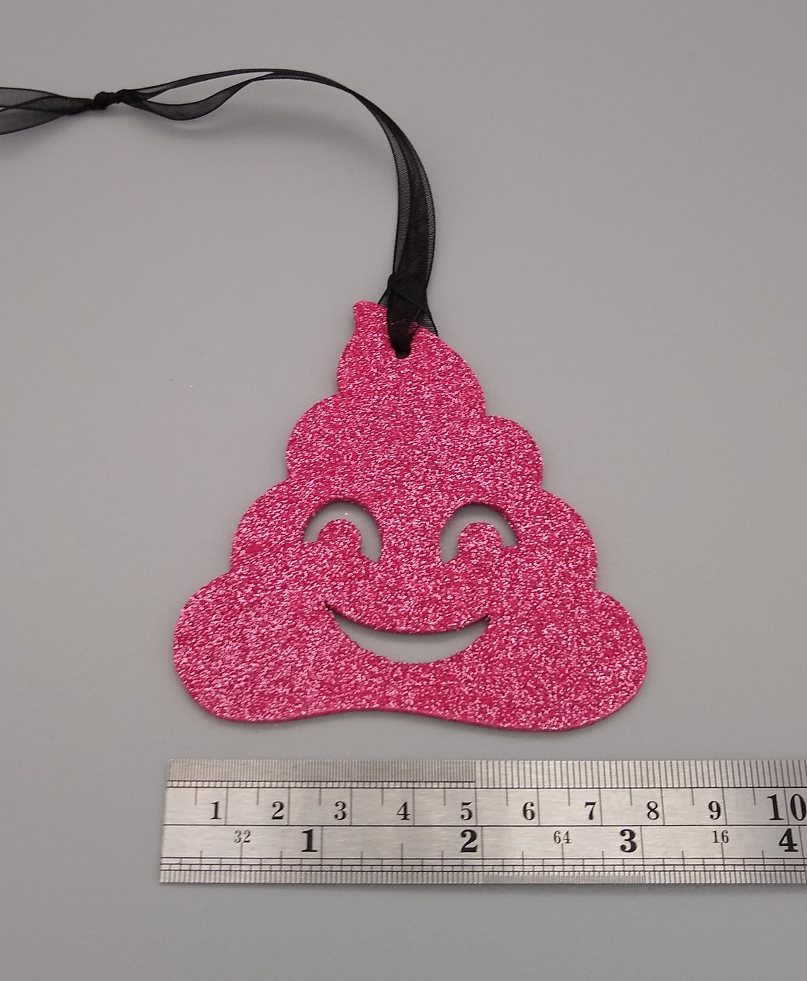 Pink Emoji Poo Decoration Set of 3 Christmas Decoration Sparkle Emoji ...