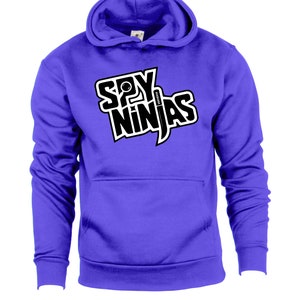 SPY NINJA CWC Inspired Kids Boys Girls Hoodie Youtuber Merch Hooded ...