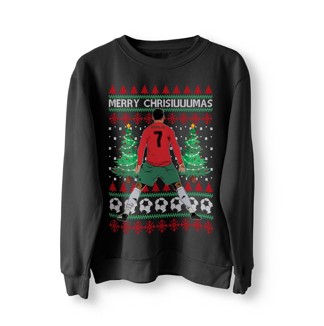CR7 Merry Chrisiuuumas Christmas Jumper, Sweater, Sweatshirt, Adults ...