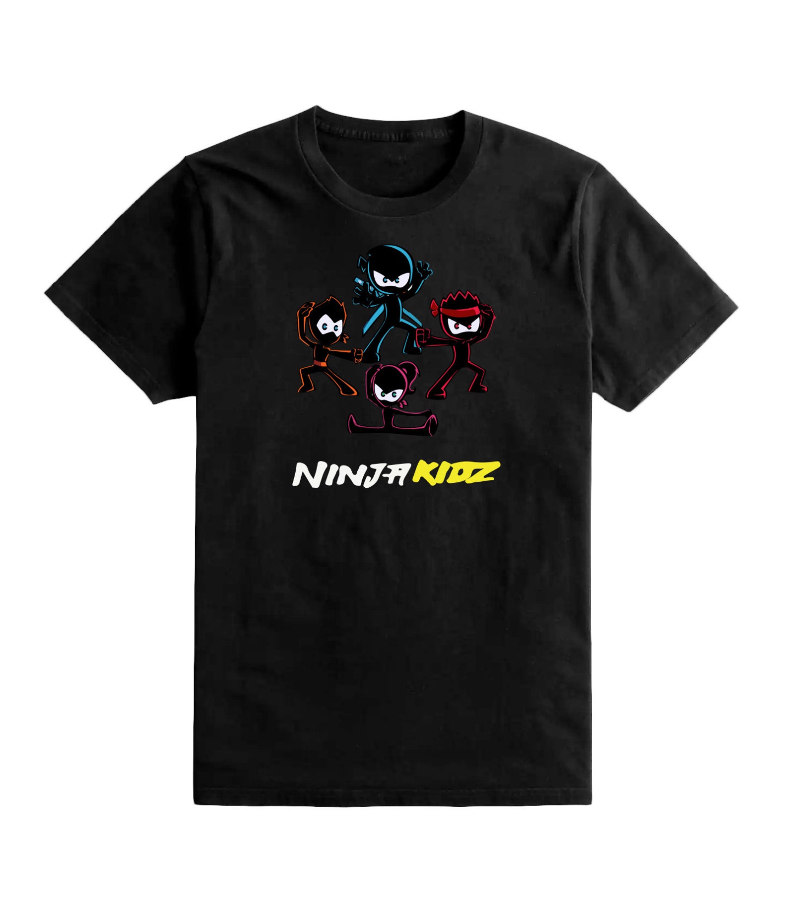 Kids Team Boys Girls Ninja Kidz Tv Gaming T-shirt Childrens Funny Gift ...