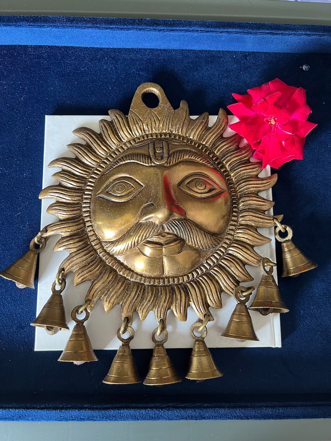 Radiant Sun Brass Wall Hanging - Symbol of Energy and Positivity - Etsy