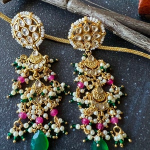 SHIVKA One of a Kind Designer Necklace With Earrings /royal - Etsy