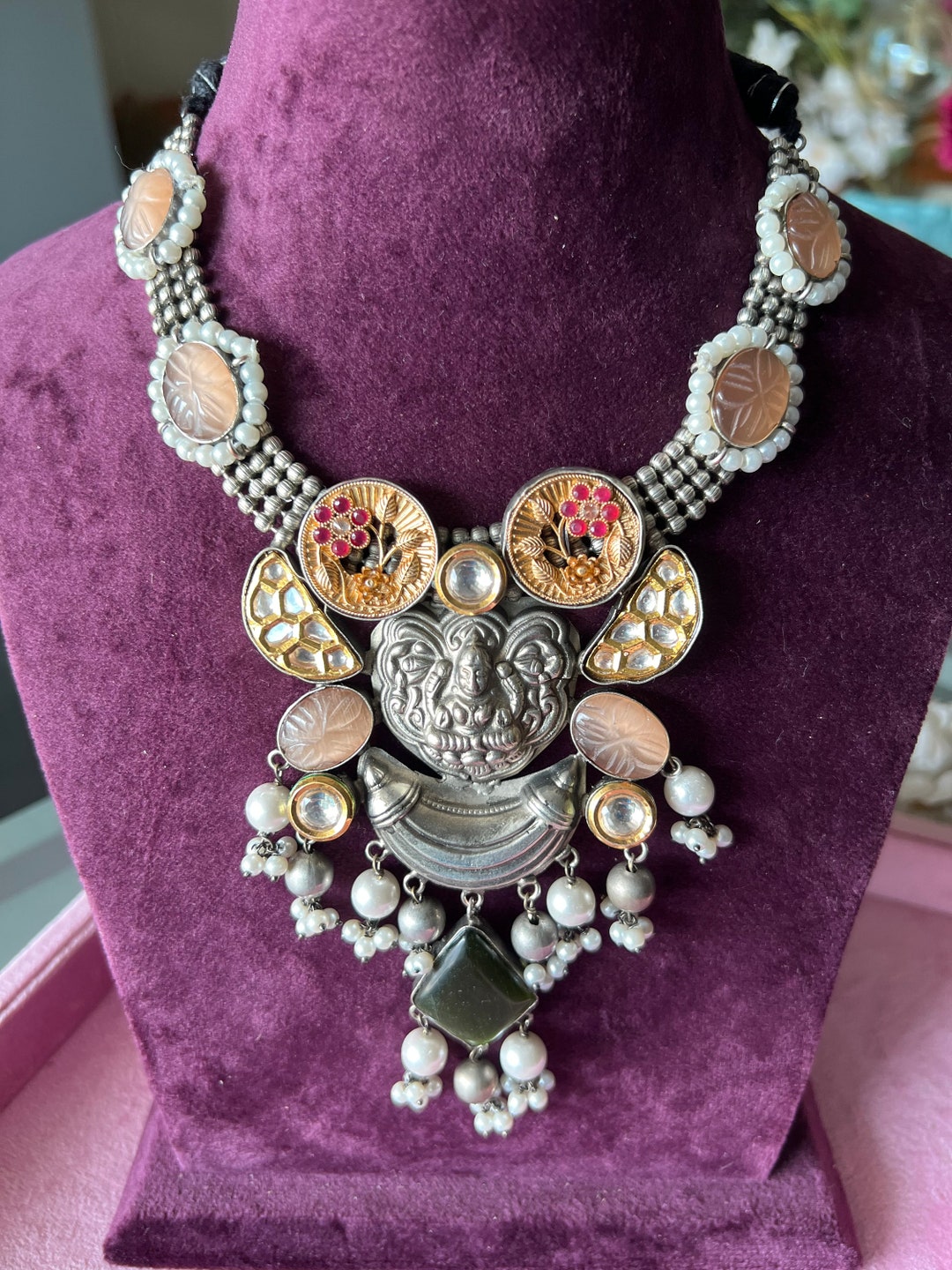 Divine Fusion Goddess Necklace Set - Embrace Elegance - Etsy