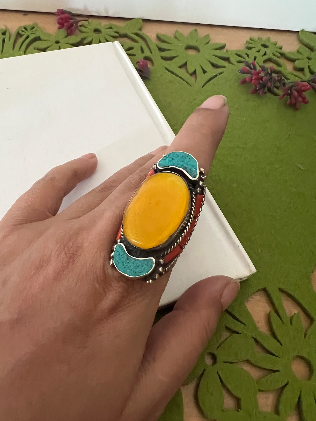 Statement Himalayan Ring/ Vintage Ring/ Indian Ring/ Handcrafted Ring ...