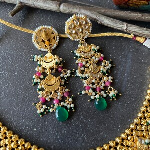 SHIVKA One of a Kind Designer Necklace With Earrings /royal - Etsy