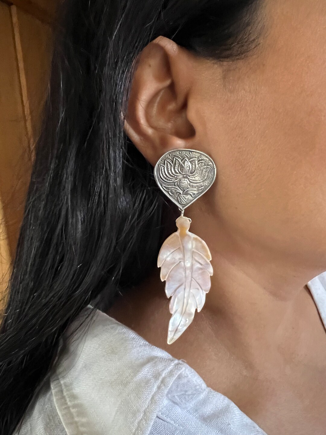 Tribal Shell Earrings Premium Quality, Exquisite Craftsmanship - Etsy