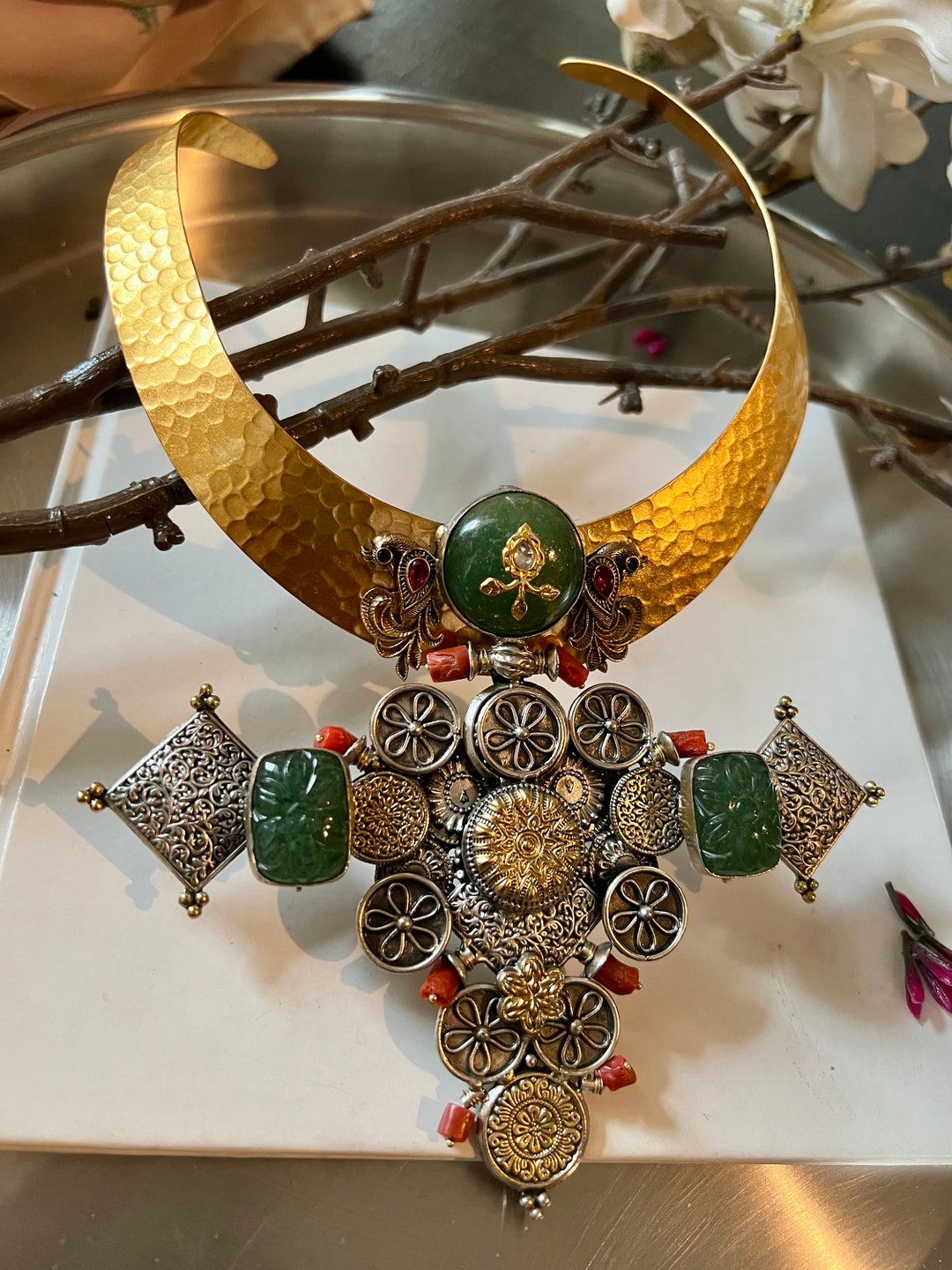 Pure 925 Silver Hasli Necklace - Etsy