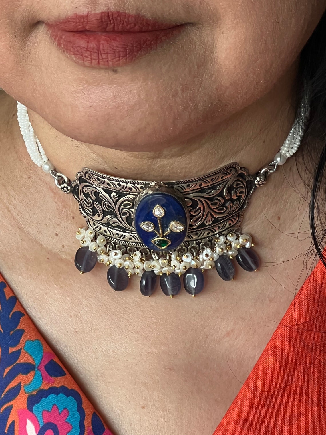 Sterling 925 Silver Choker/ Real Silver Choker - Etsy