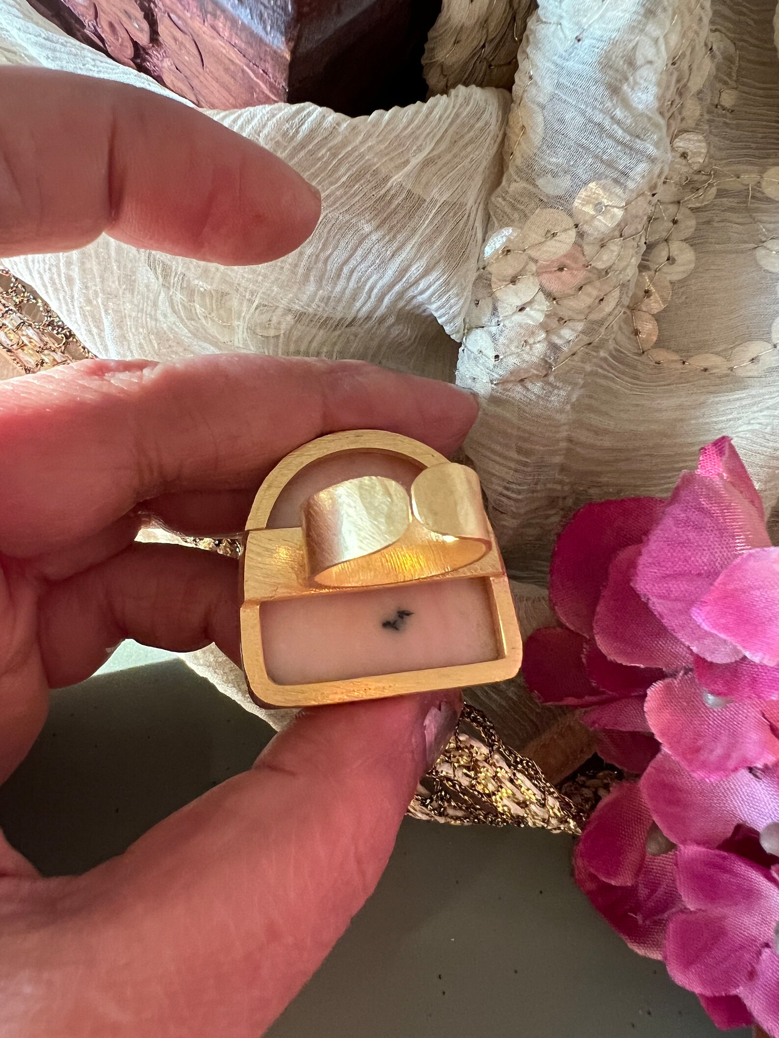 Anillo de ópalo rosa natural - Etsy México
