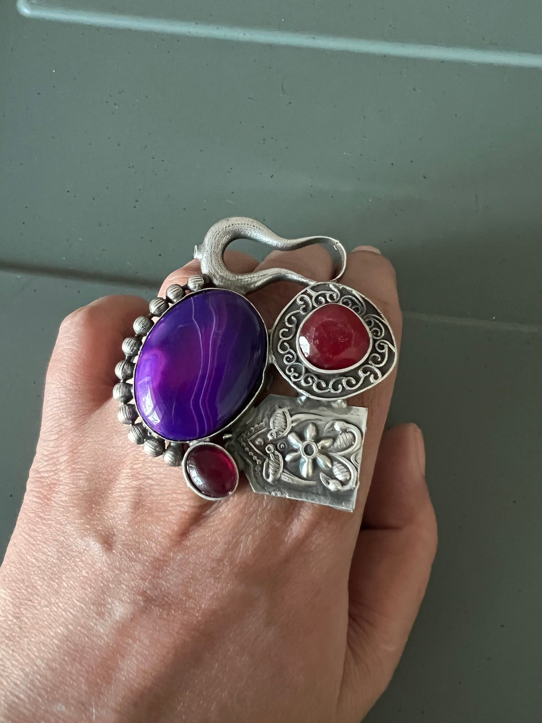 One-of-a-kind Designer Fusion Ring - Premium Brass - Etsy