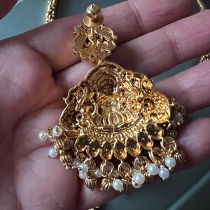 Premium Handcrafted Jadau Temple Jewelry Necklace Set - Etsy