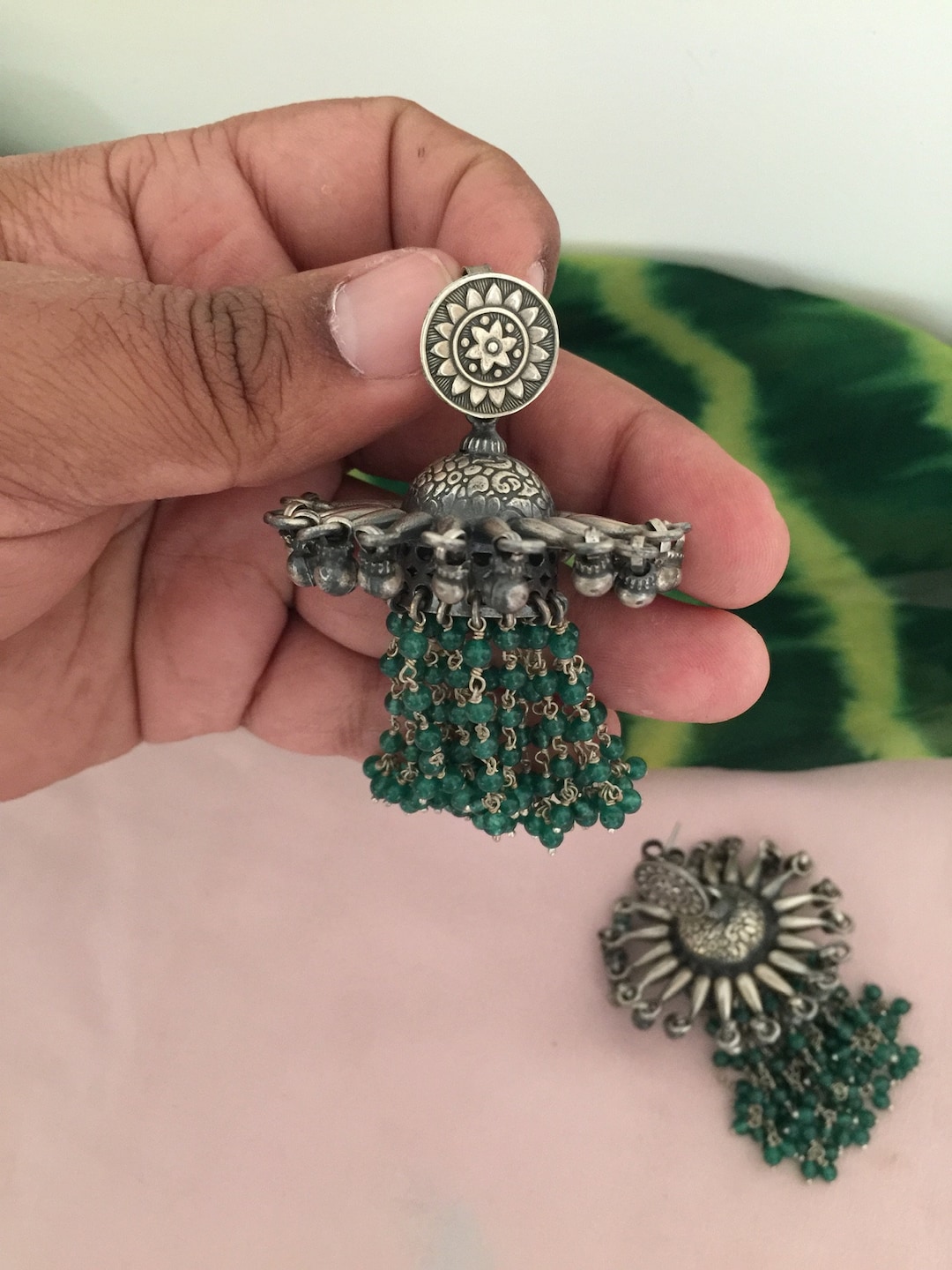 Scintillating Pure Silver 925 Earrings/ Pure Silver Jewellery/ Indian ...