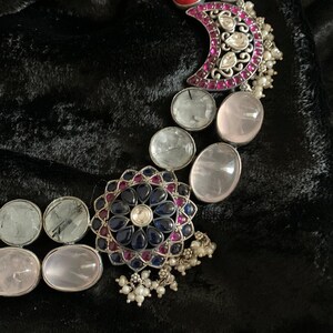 Scintillating Pure 925 Silver Kemp Stones Necklace - Etsy