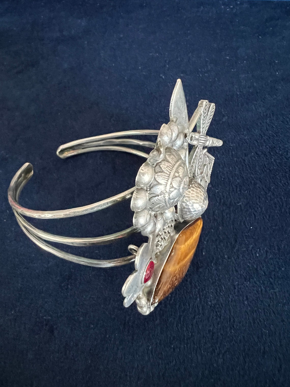 Elegant Fusion Handcuff - Premium Brass & Stone Craftsmanship - Etsy