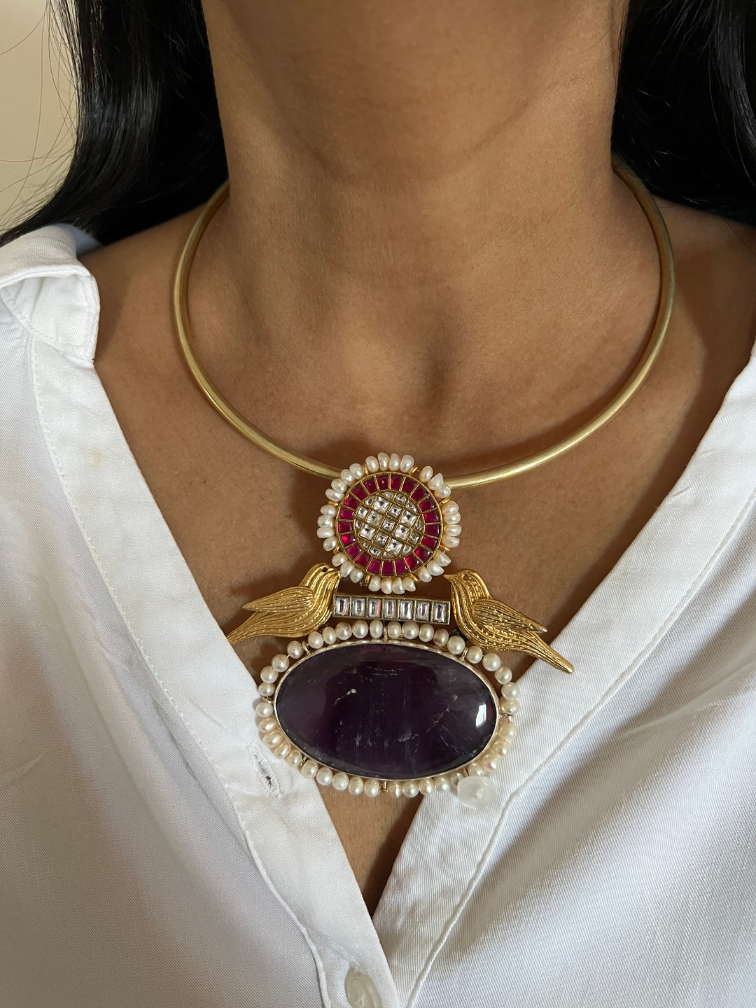 Pure 925 Silver Hasli Necklace - Etsy