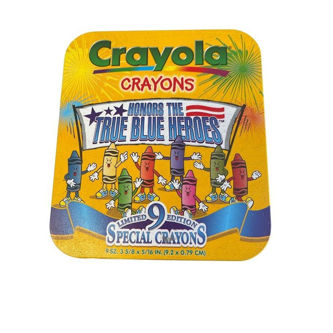 Crayola True Blue Heroes Limited Edition Crayons Tin Set - Etsy