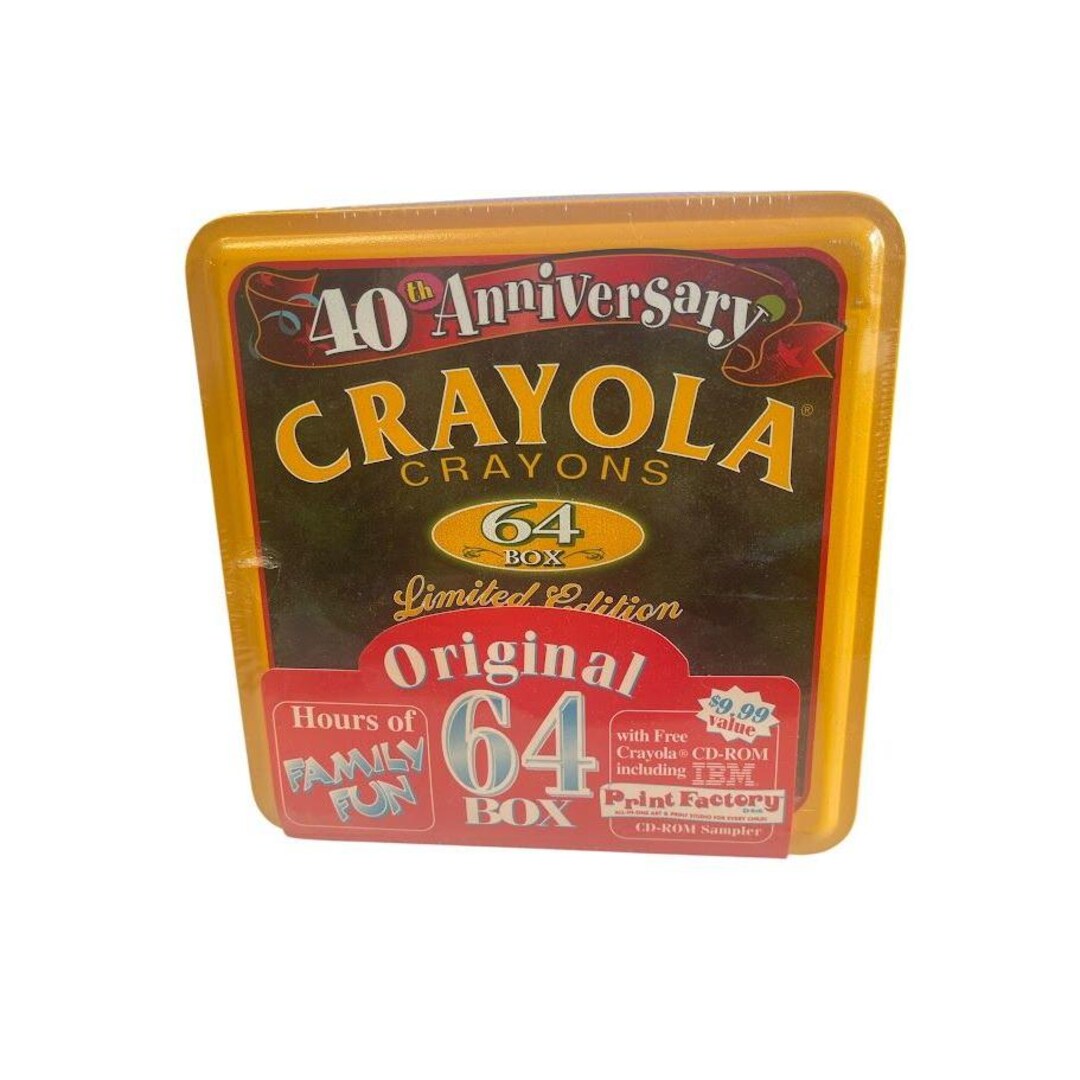 Crayola 64 Box Limited Edition 40th Anniversary Tin With Crayons & CD ...