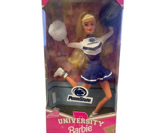 Vintage 1996 Penn State University PSU BARBIE Cheerleader Doll by ...