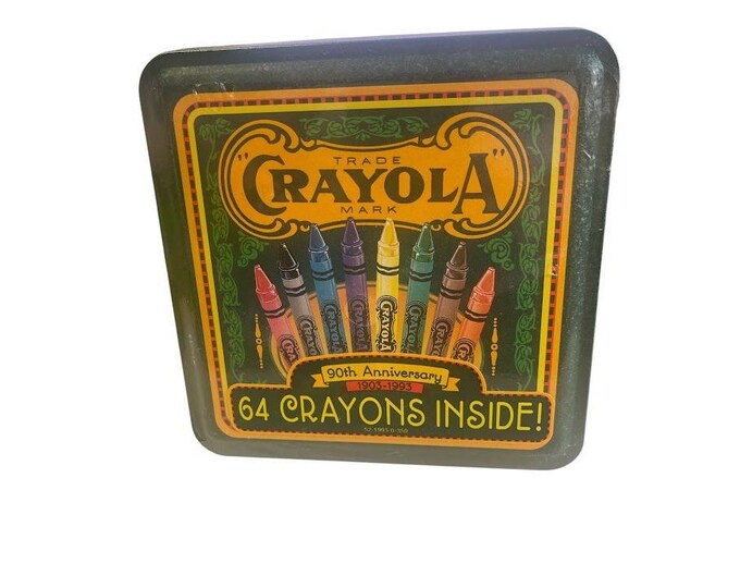 Crayola 90th Anniversary Collectors Tin With 64 Crayons - Etsy