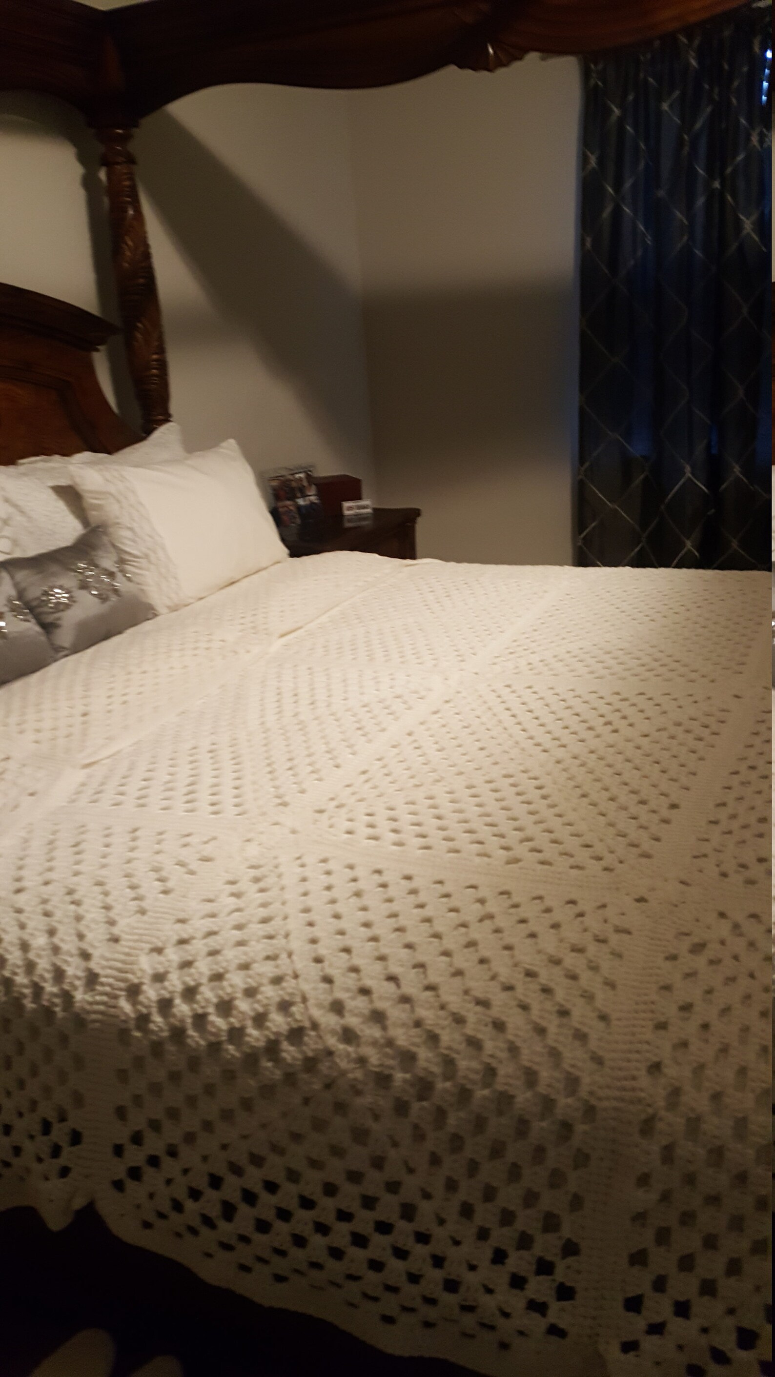 Granny Square Crochet Bedspread, King Size, Handmade Blanket - Etsy