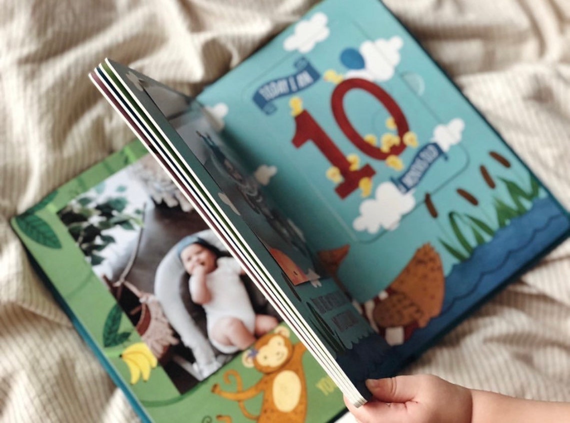 Baby First Year Photo Album/ Baby Album/ Baby Photo | Etsy